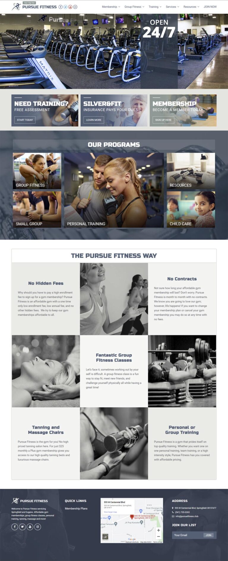 Pursue Fitness Club -Portfolio | CodeDesign