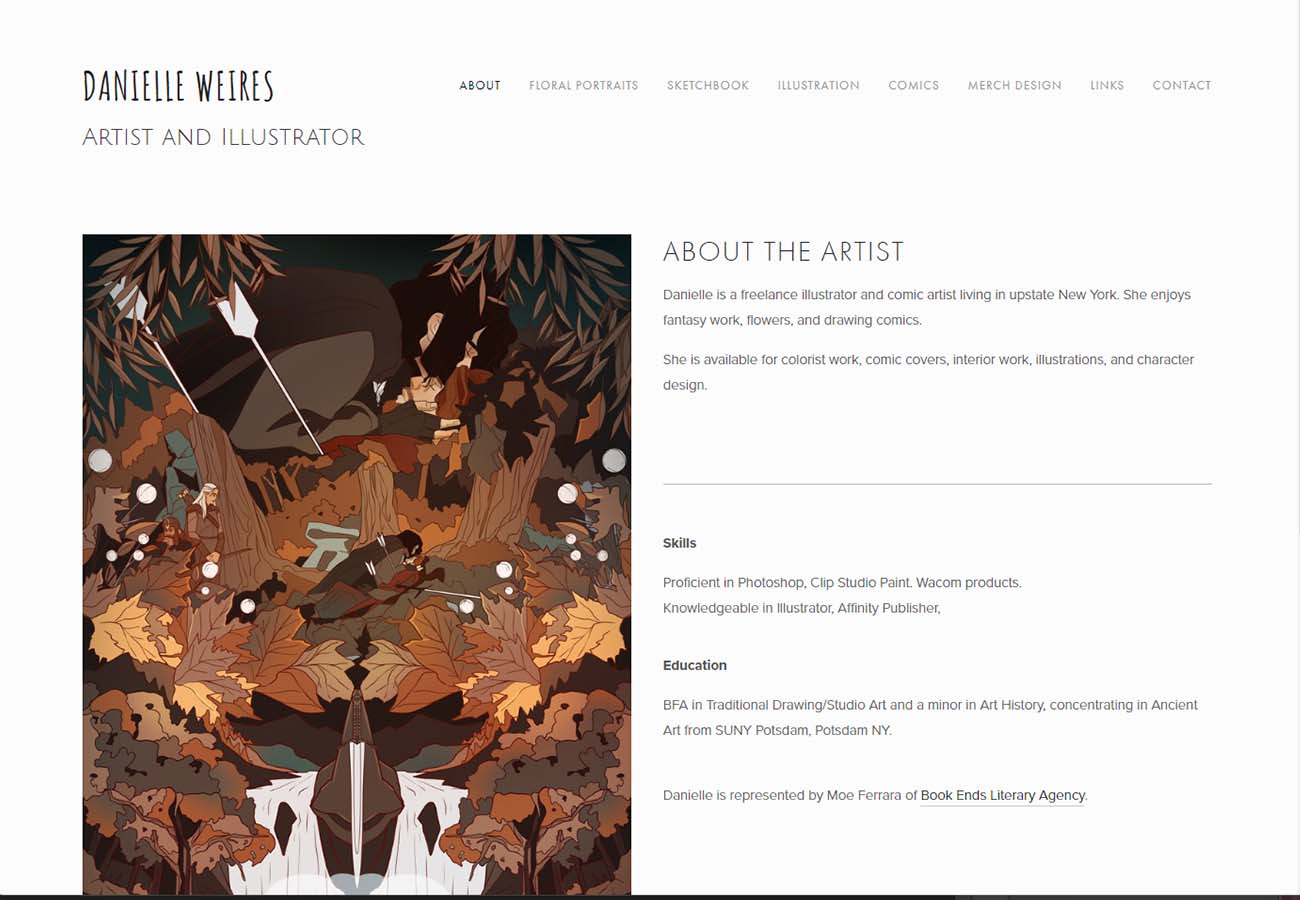 Top 10 Artist Portfolio Websites | CodeDesign