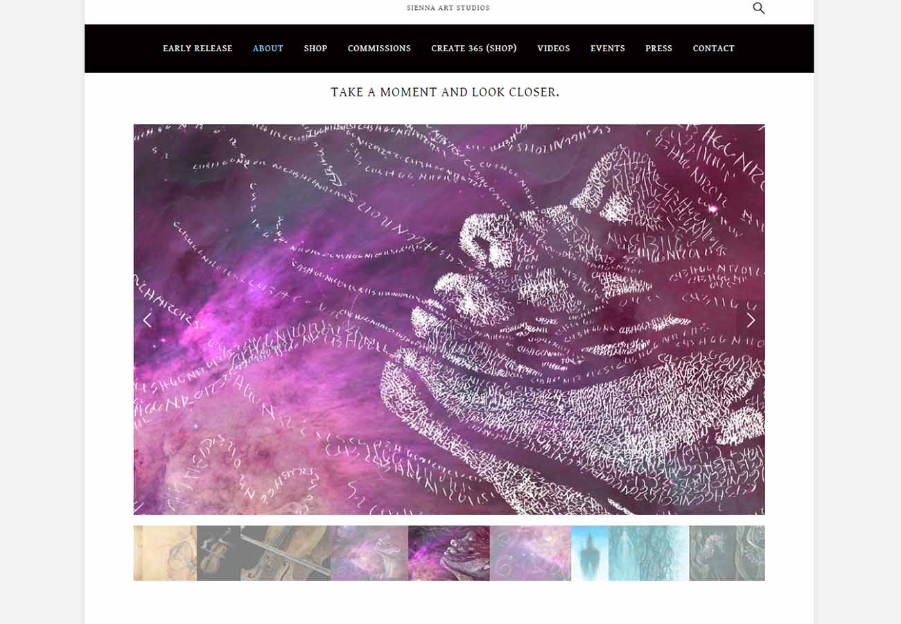 Top 10 Artist Portfolio Websites | CodeDesign